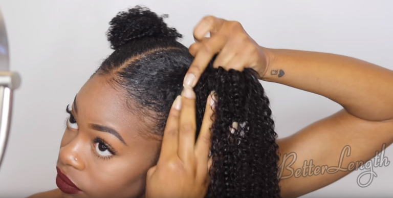 Easy Space Buns Tutorial with Clip-ins | BetterLength Hair