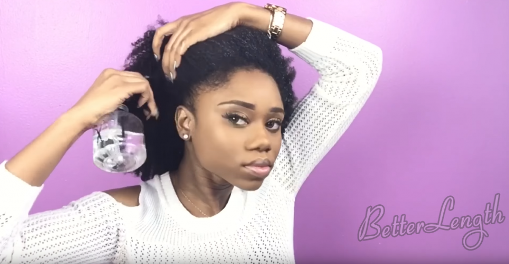 How to Do A Sleek Side Afro Hairstyle On Short Natural Hair ...
