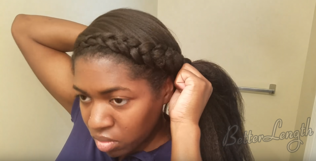 How to Do a Braided Protective Hairstyle using Clip in Hair Extensions | BetterLength Hair
